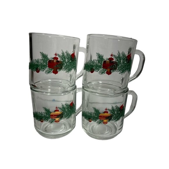 Luminarc | Holiday | Vtg Luminarc Mcm Retro Ufo Christmas Ornament Mugs ...